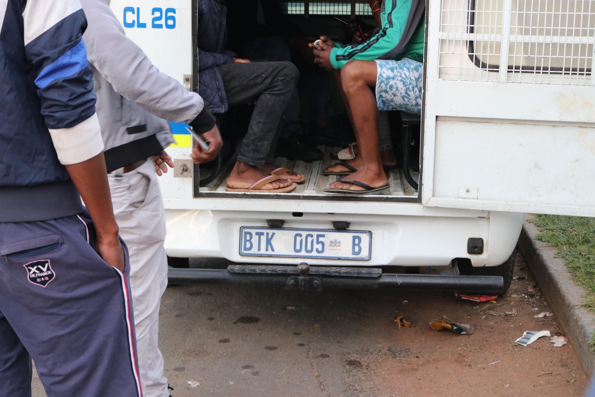 Nine suspects arrested at a hijacked property - Gauteng News
