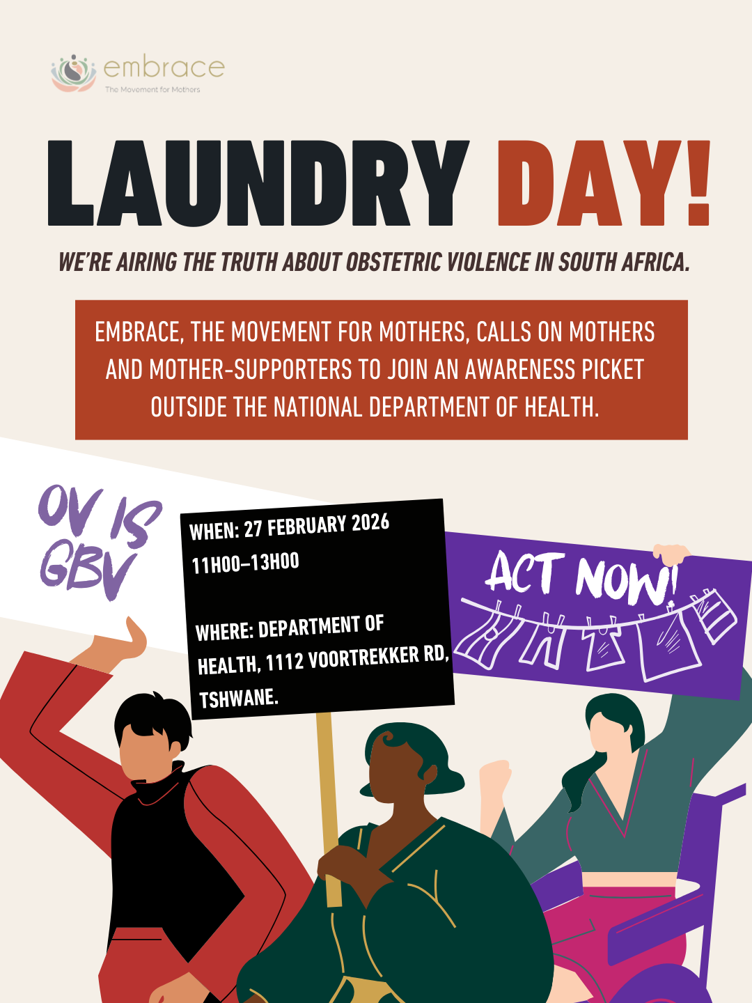 (AD) “Laundry Day” Protest to Highlight Respectful Maternity Care at ...